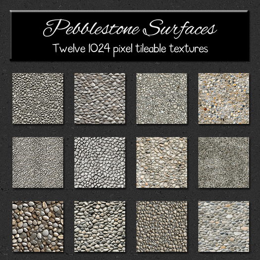 Second Life Marketplace - *Wallflowers* Pebblestone Surfaces